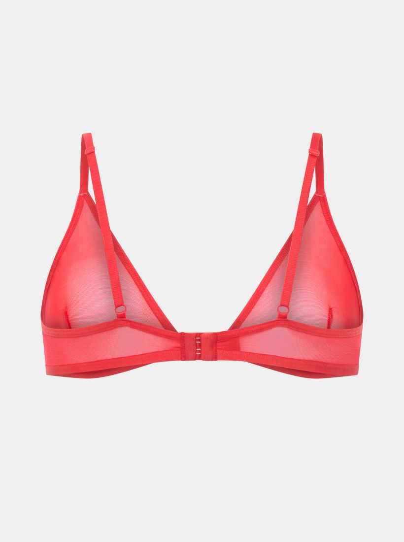 Mesh bralette in red | Transparent & lightweight | Saint Sass – saint sass®